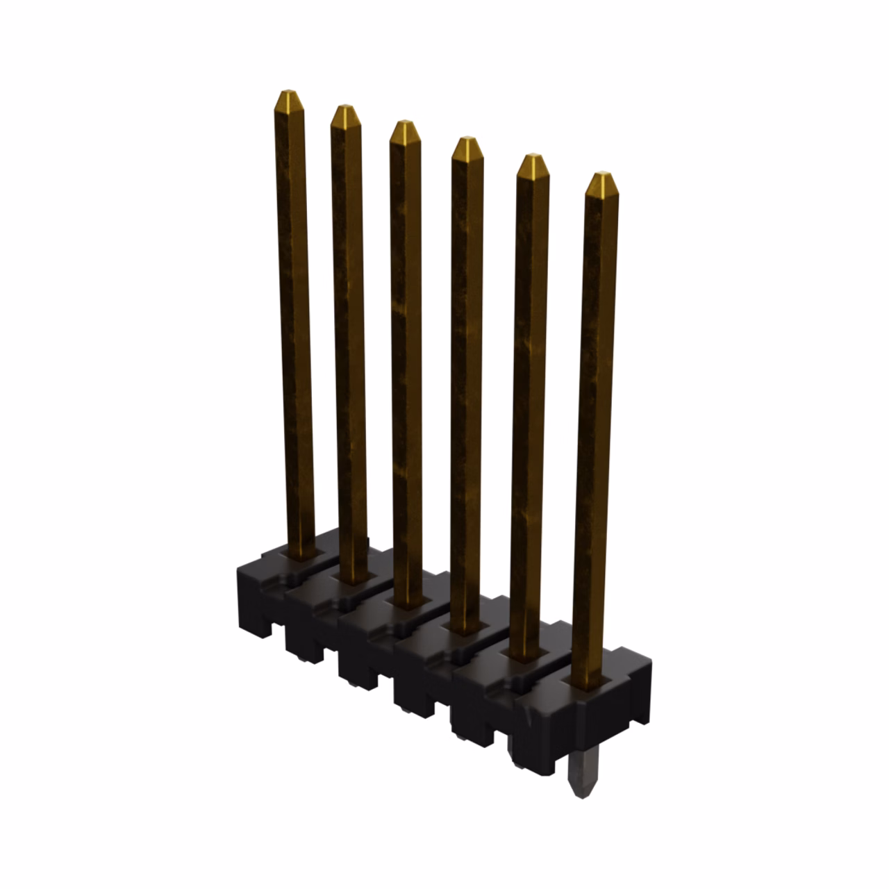 KK 396 Breakaway Header, Vertical, 6 Circuits, 0.50µm Gold (Au) Selective Plating, Pin Length 30.48mm for sale