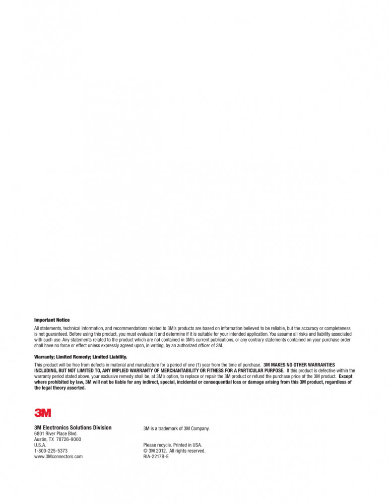 3M 3600X Series technical data sheet dimensional drawing