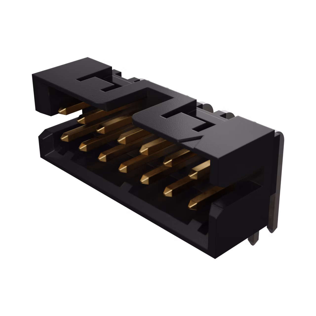 2.00mm Pitch, Milli-Grid PCB Header, Dual Row, Right-Angle, Through Hole, 14 Circuits, 0.76µm Gold (Au) Plating, 3.50mm Tail Length, Dual Side Slots, Dual Friction Locks, Center Polarization, Tube for sale