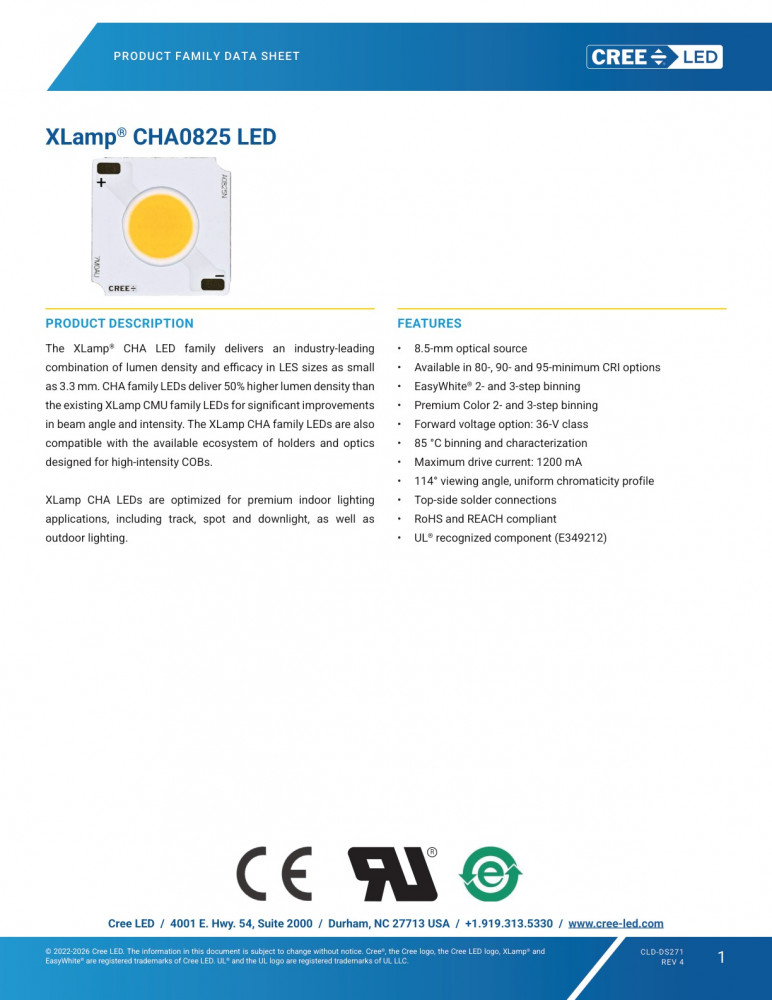 CHA0825 technical document page 1
