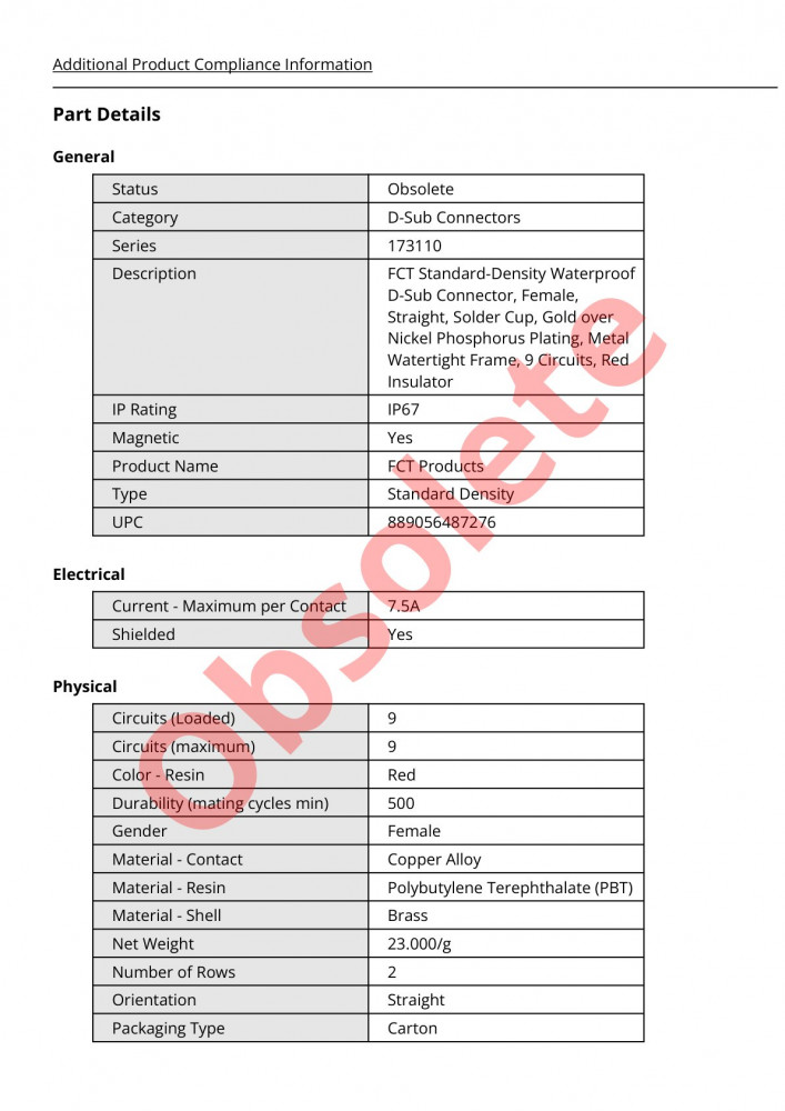 MOLEX 1731100058 drawing preview, page 2