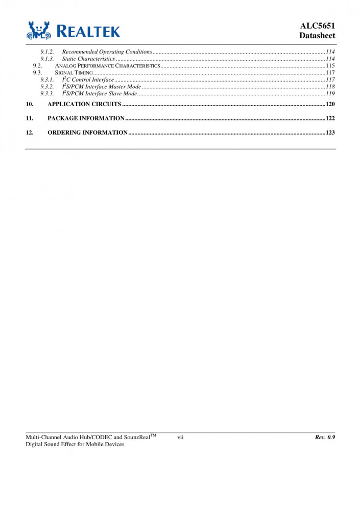 ALC5651 datasheet page 7