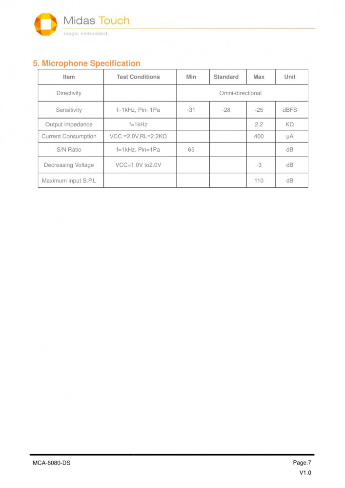 MCA-6080 datasheet page 8