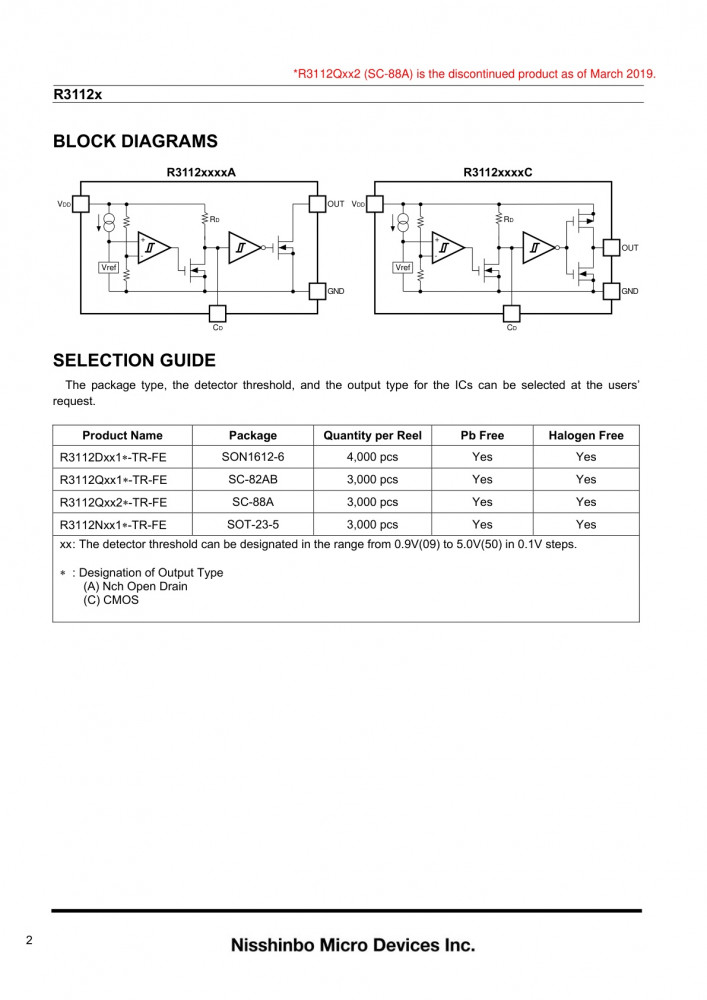 R3112 datasheet preview, page 2