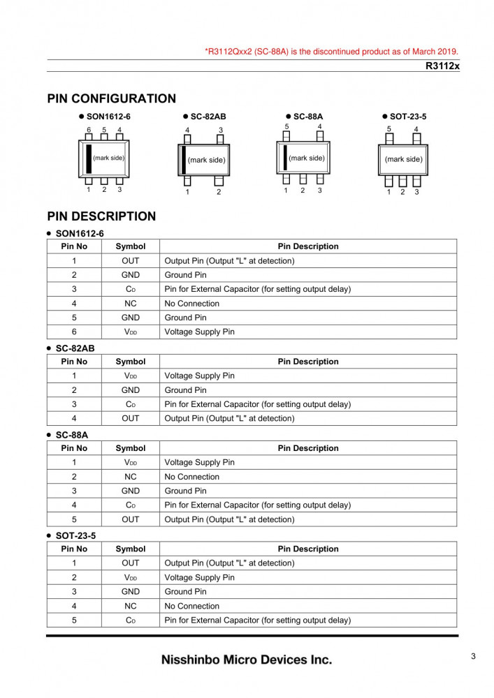 R3112 datasheet preview, page 3