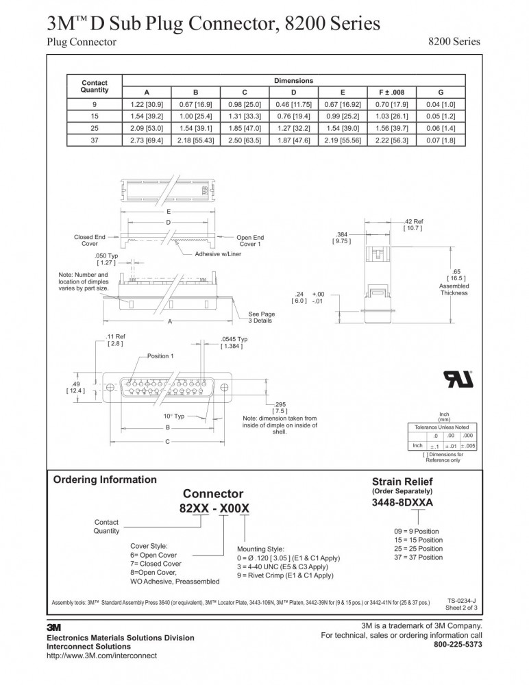 3M M7PSK-2510J technical document page 2
