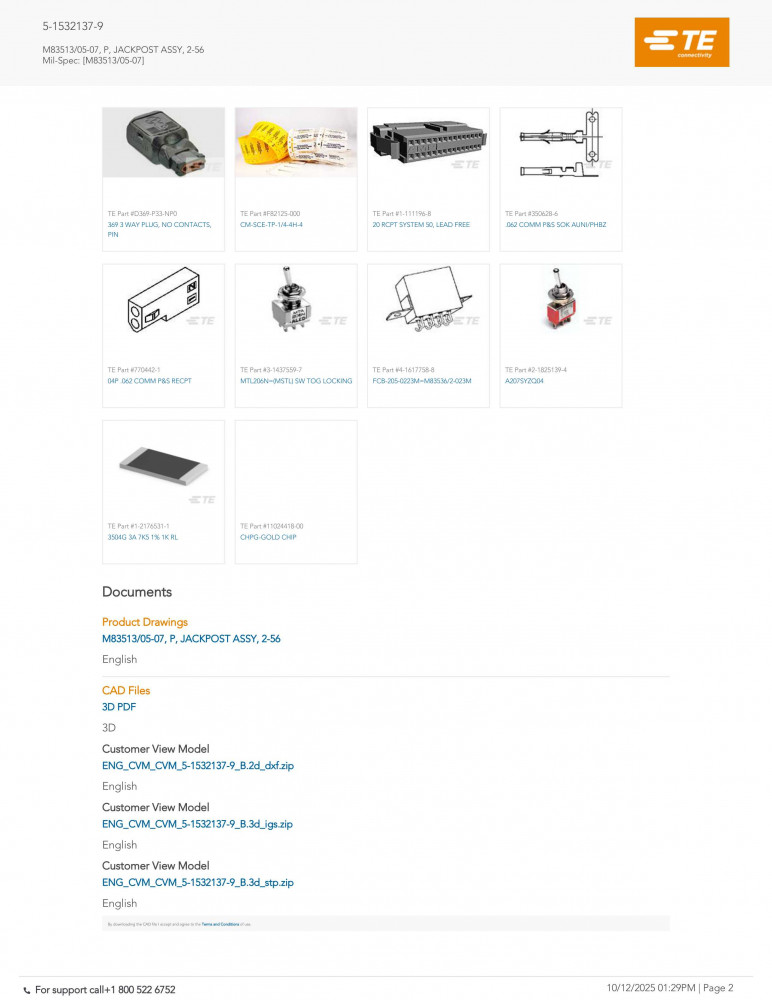 M83513/05-07 product document page 2