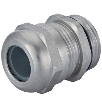 M12 x 1.5 303 INOX Stainless Steel Buna-N Insert Reduced Dome Cable Gland | Cord Grip | Strain Relief CD12MR-SS for sale