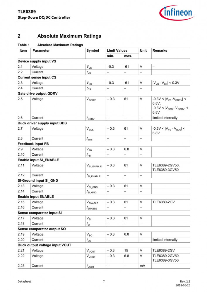 TLE6389 datasheet page 7