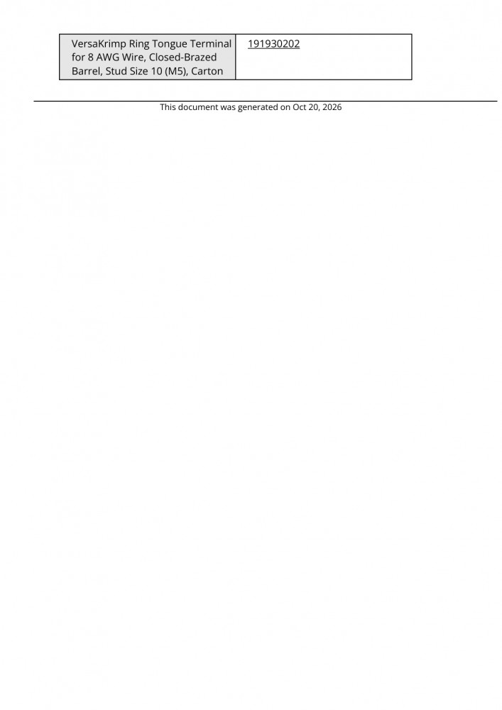 Technical document page 6 for MOLEX 192900001