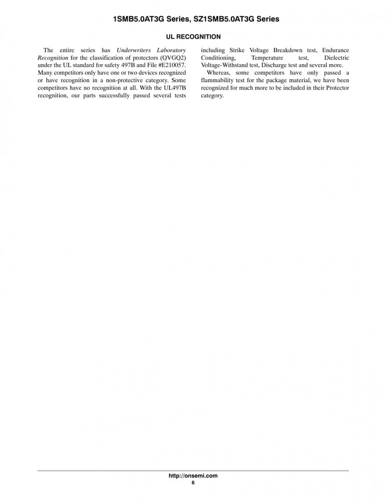 1SMB43AT3G datasheet page 6