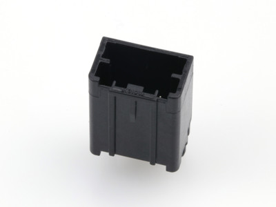 Mini50 Sealed Receptacle, Single Row, without CPA, 4 Circuits, Polarization Option A, Terminal Position 2 Plugged, Black