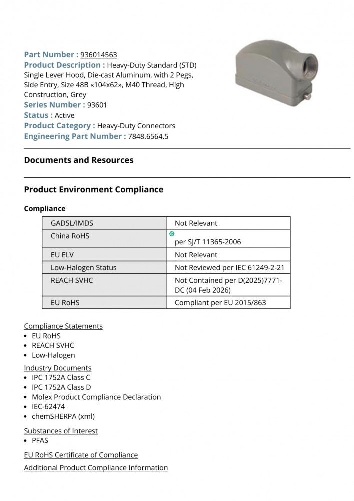 936014563 product document, page 1