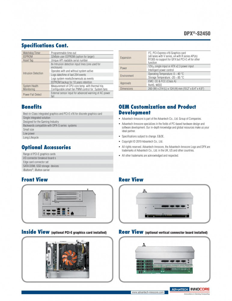 DPX-S2450 product documentation, page 2