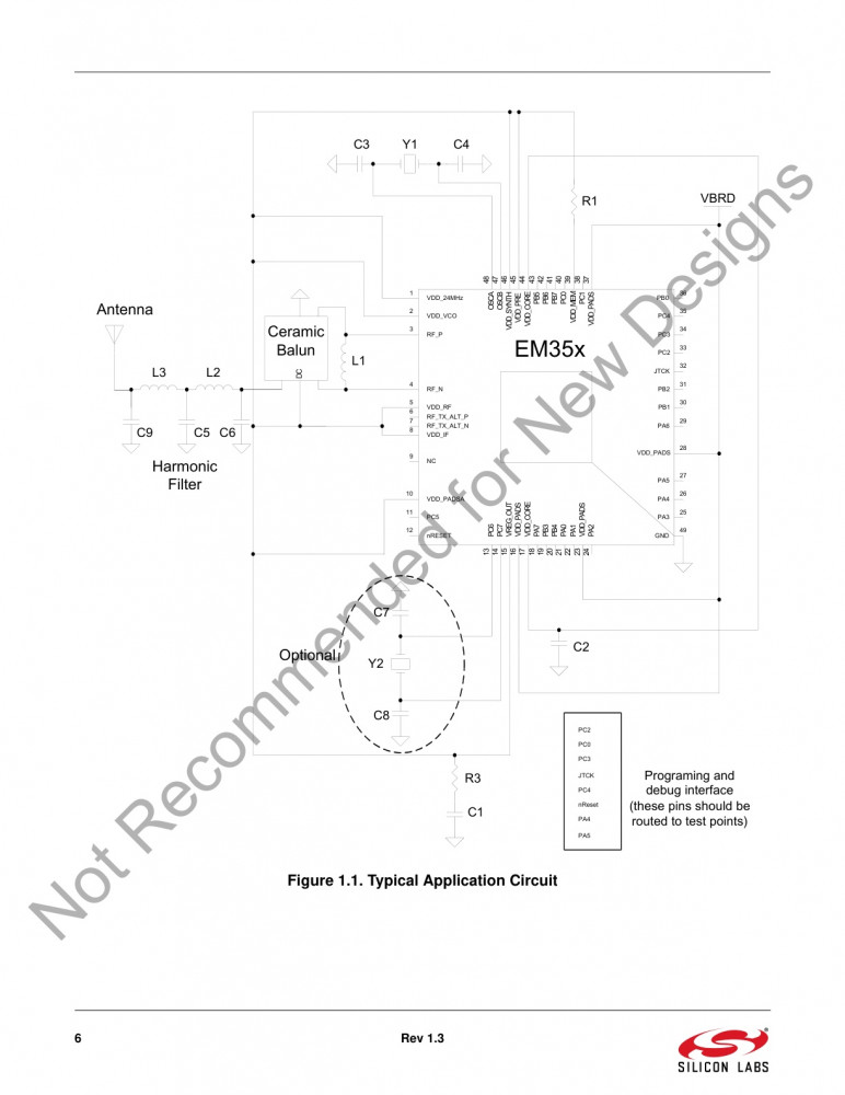 EM357 datasheet page 6