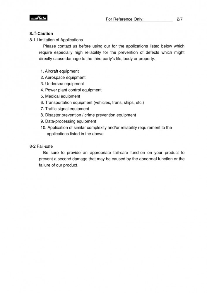 IML-0688 product specification, page 2