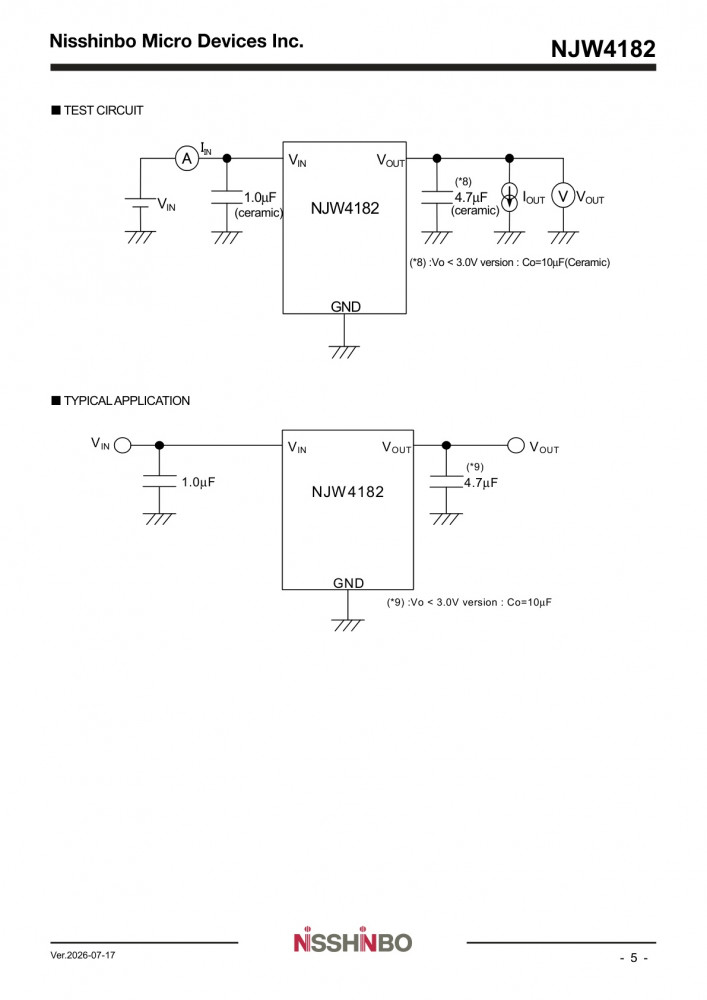 NJW4182 datasheet page 5
