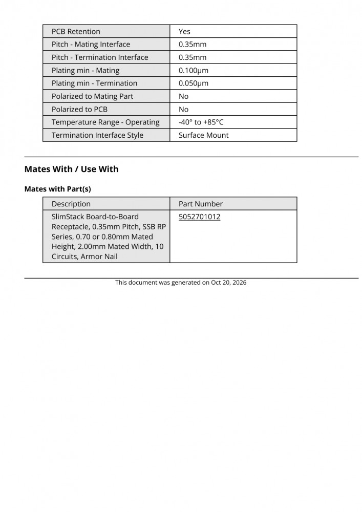 MOLEX 5052741042 document preview 3