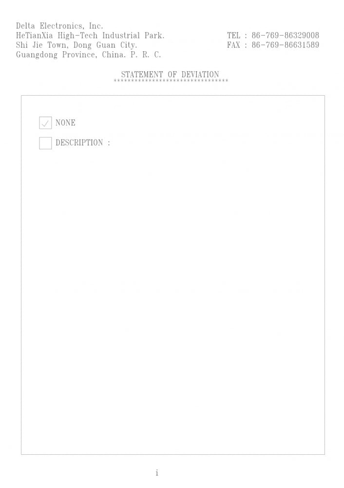 Delta fan specification page 2