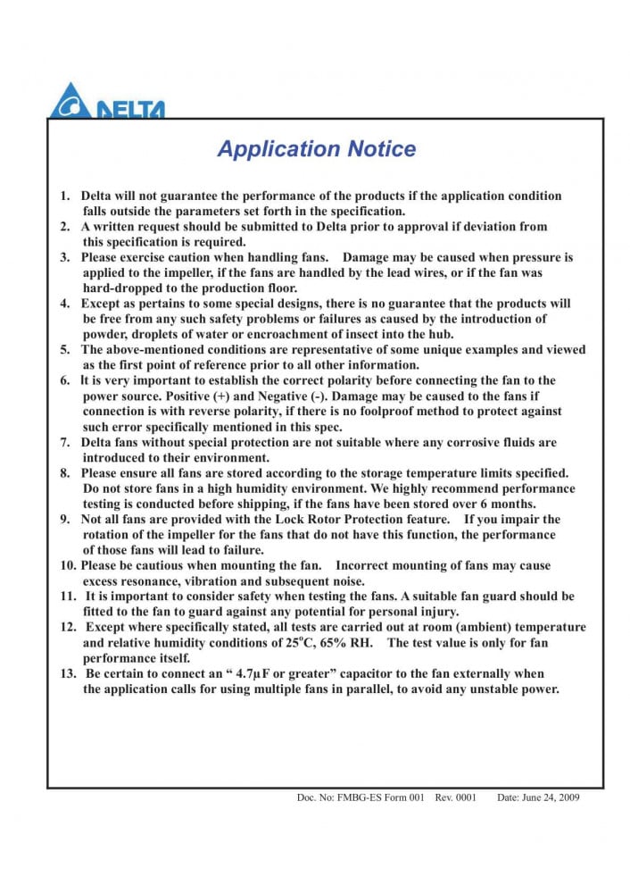 Delta fan specification page 8