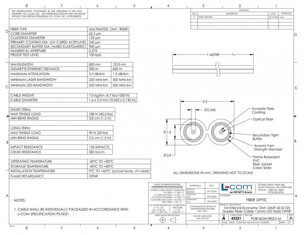 FOB16OM1RSZV-M technical drawing preview