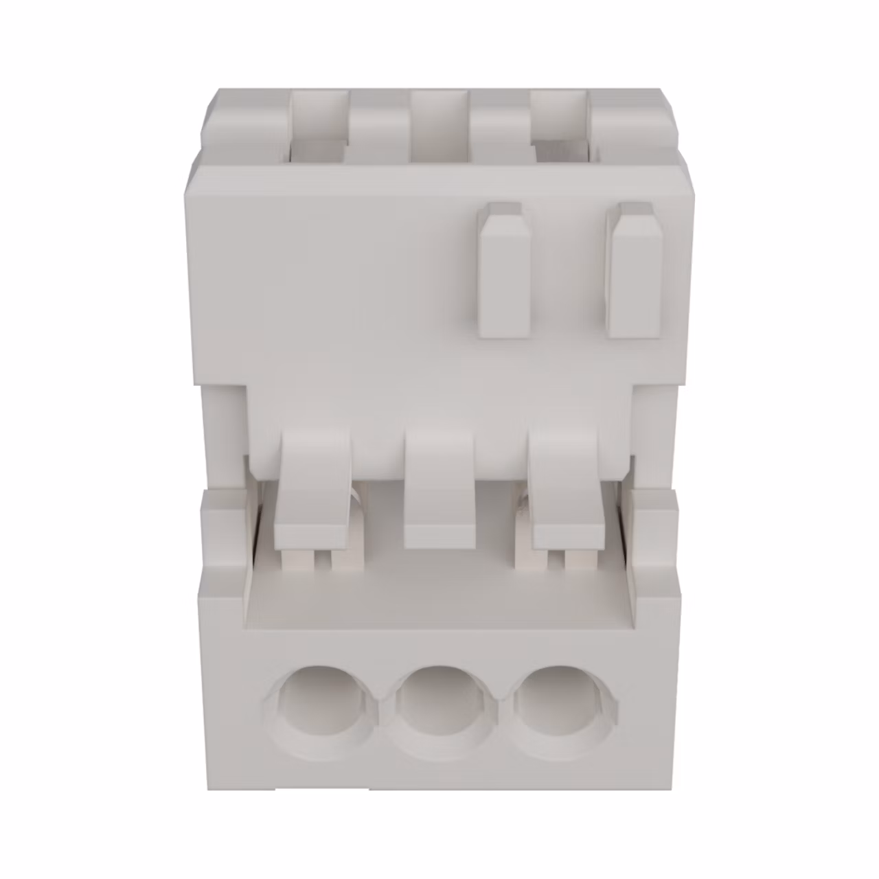 Appli-Mate RAST 2.5 Female Connector, 5.00mm Pitch, 2 Circuits, Position B and C Removed, Open Endwalls, with Blue Stripe for sale