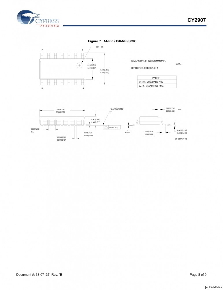 CY2907 datasheet page 8