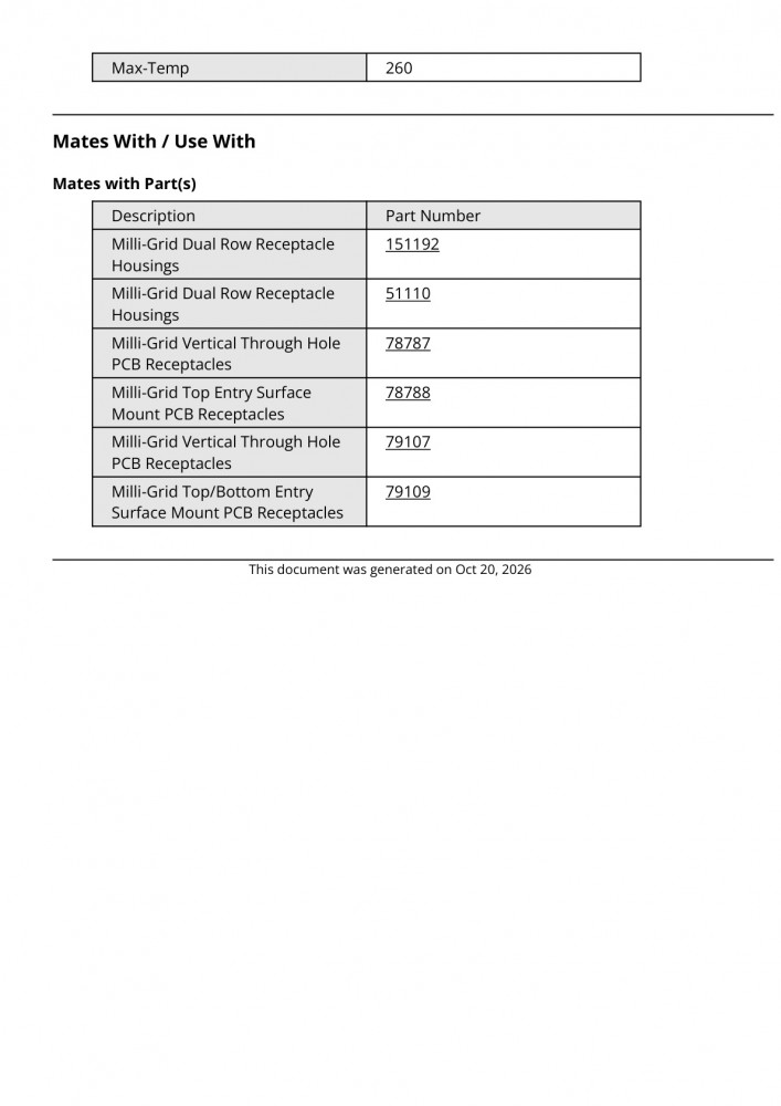 Molex Milli-Grid technical document page 4