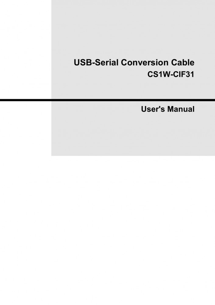 CS1W-CIF31 manual page 2