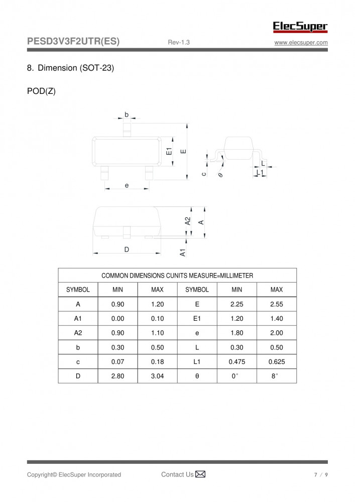 PESD3V3F2UTR(ES) datasheet page 7