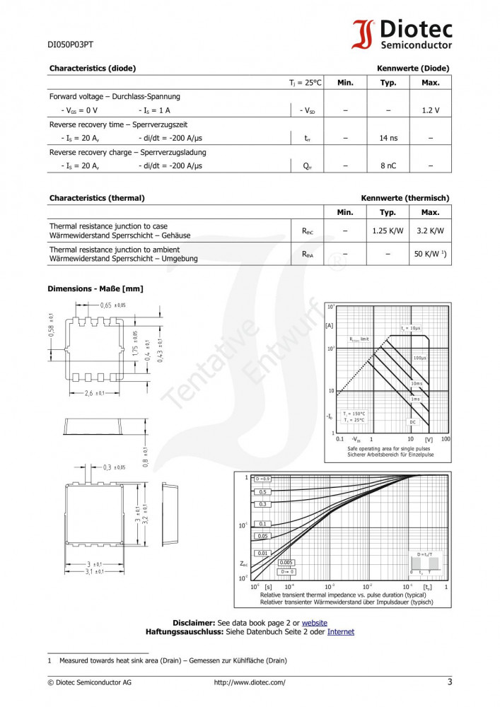 DI050P03PT datasheet page 3