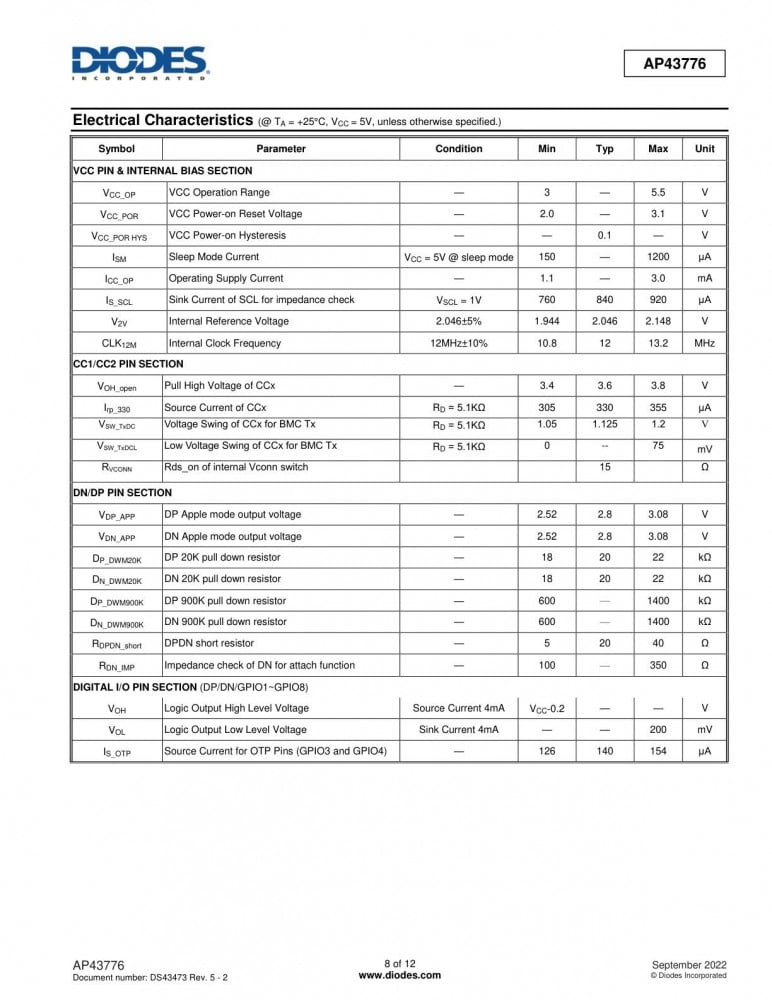 AP43776 datasheet page 8