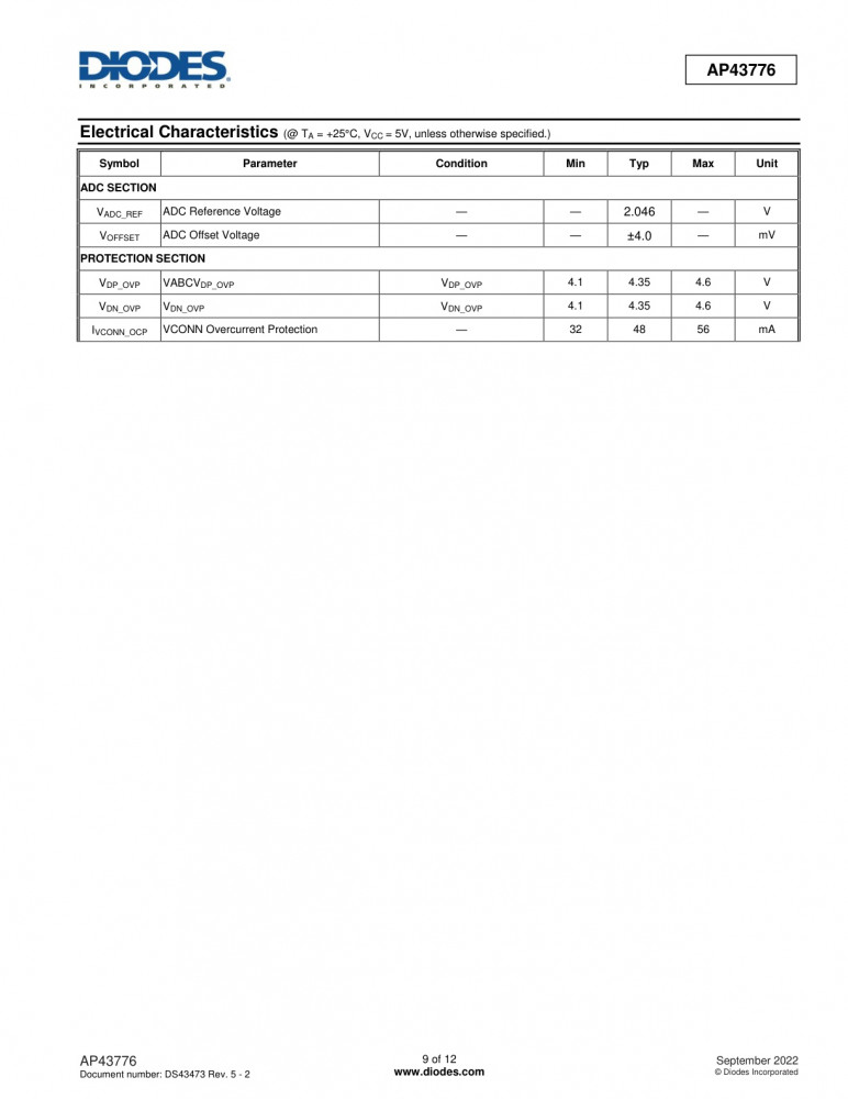 AP43776 datasheet page 9