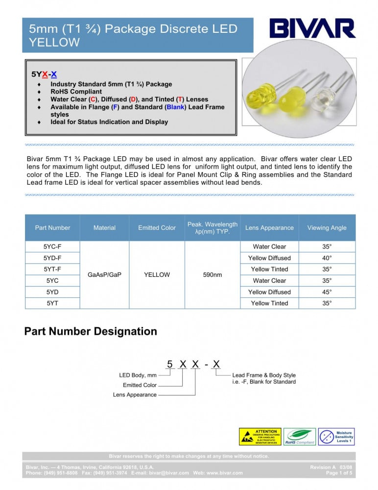 BIVAR 5YT-F datasheet page 1