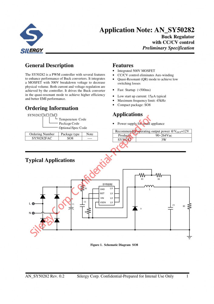 SY50282FAC datasheet page 1