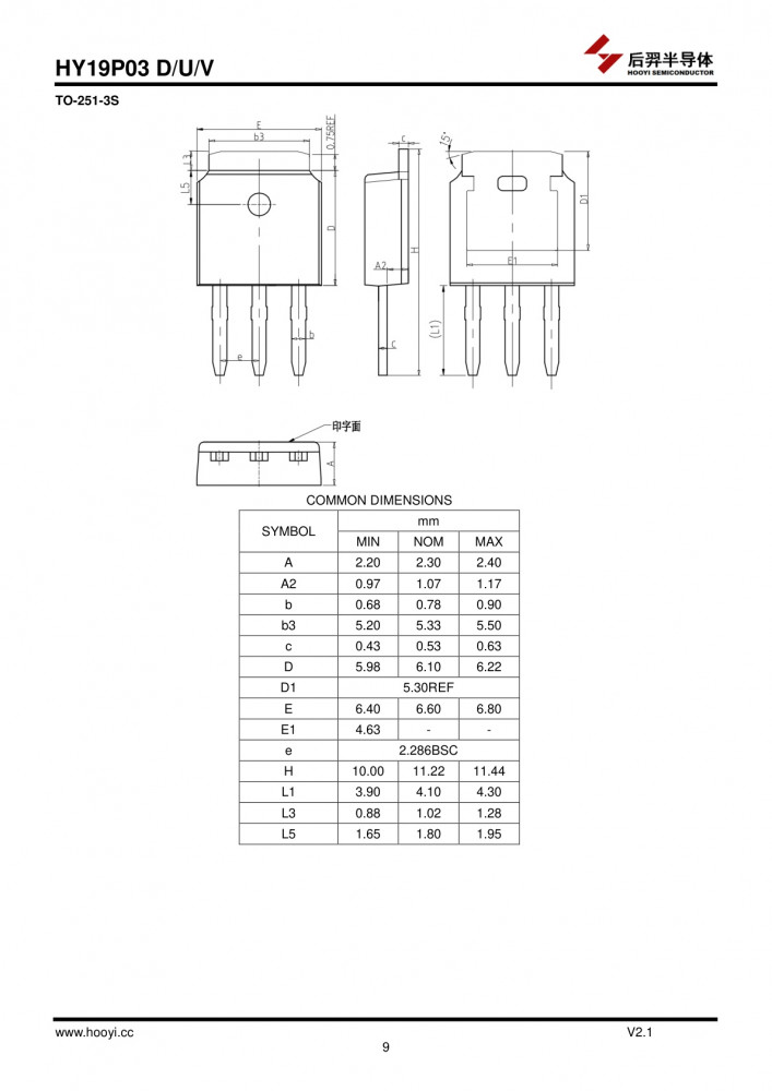 HY19P03D datasheet page 9
