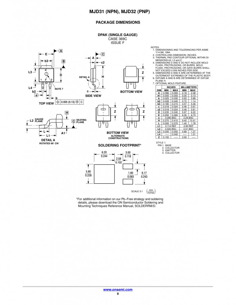 MJD32CT4G datasheet page 9