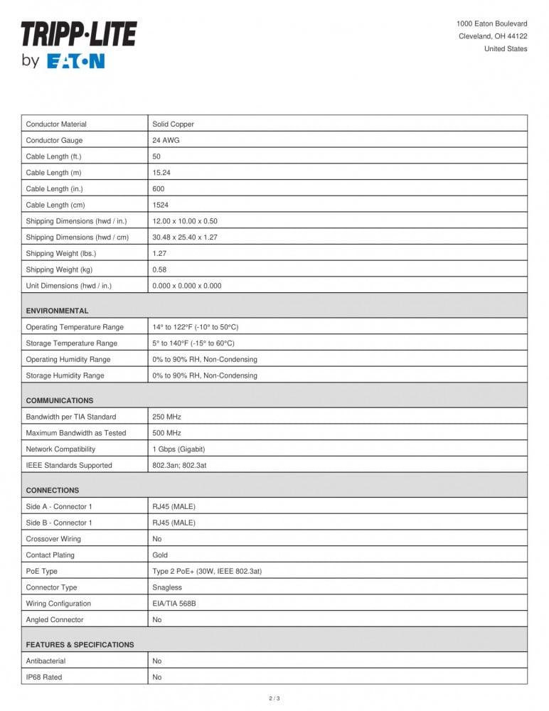 N202-050-BL technical document page 2