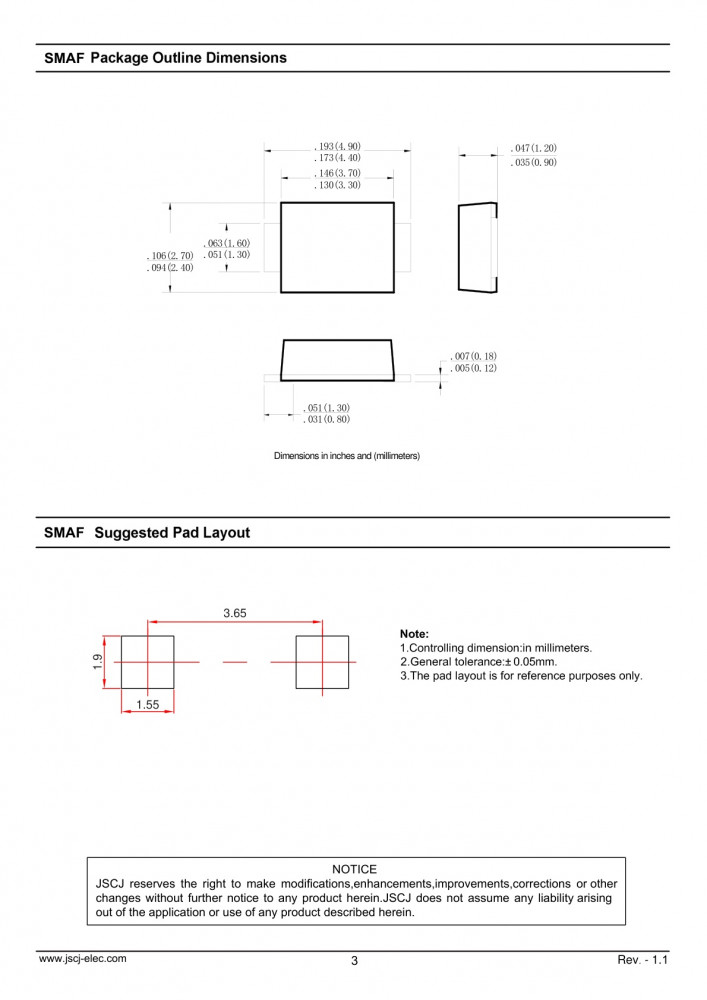 SS215F datasheet page 3