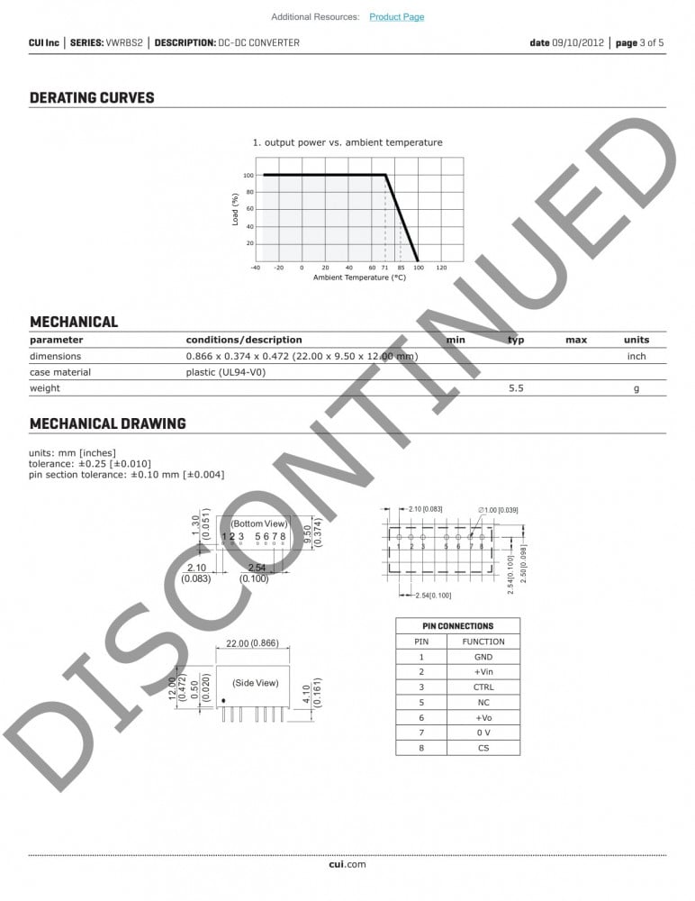 CUI VWRBS2 datasheet page 3