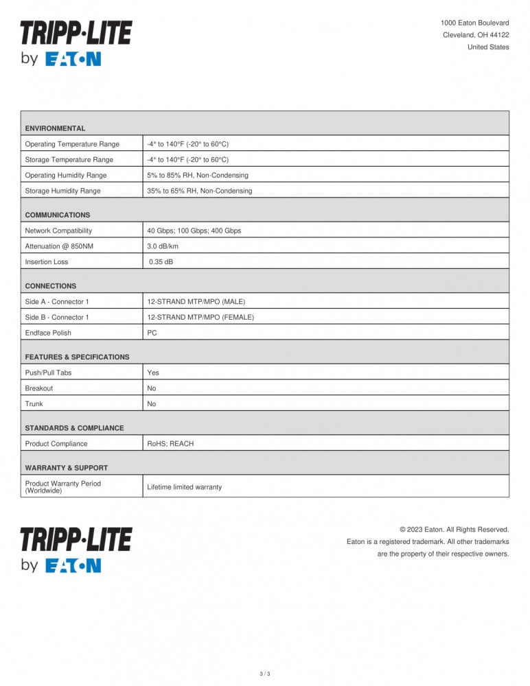 EATON N842-05M-12-MF technical document page 3