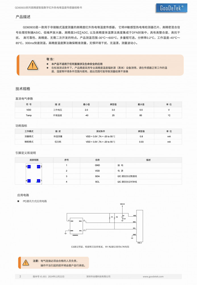 GD60933MAD datasheet page 4