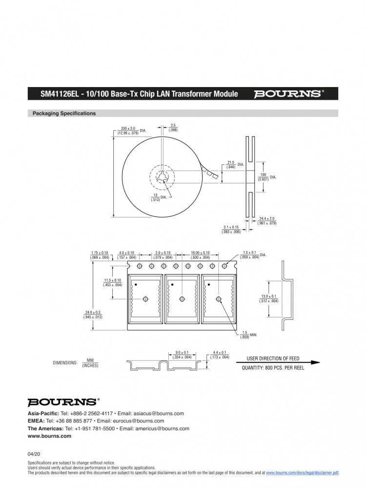 BOURNS SM41126EL datasheet page 2