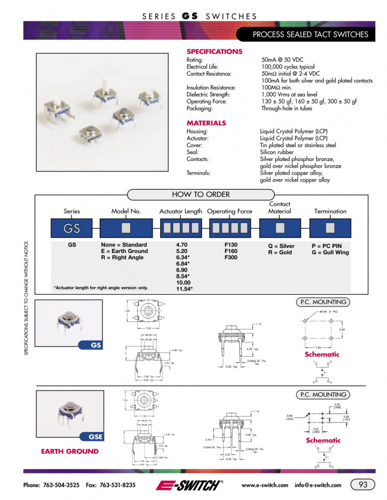 GS2G331MND3531 technical document page 1