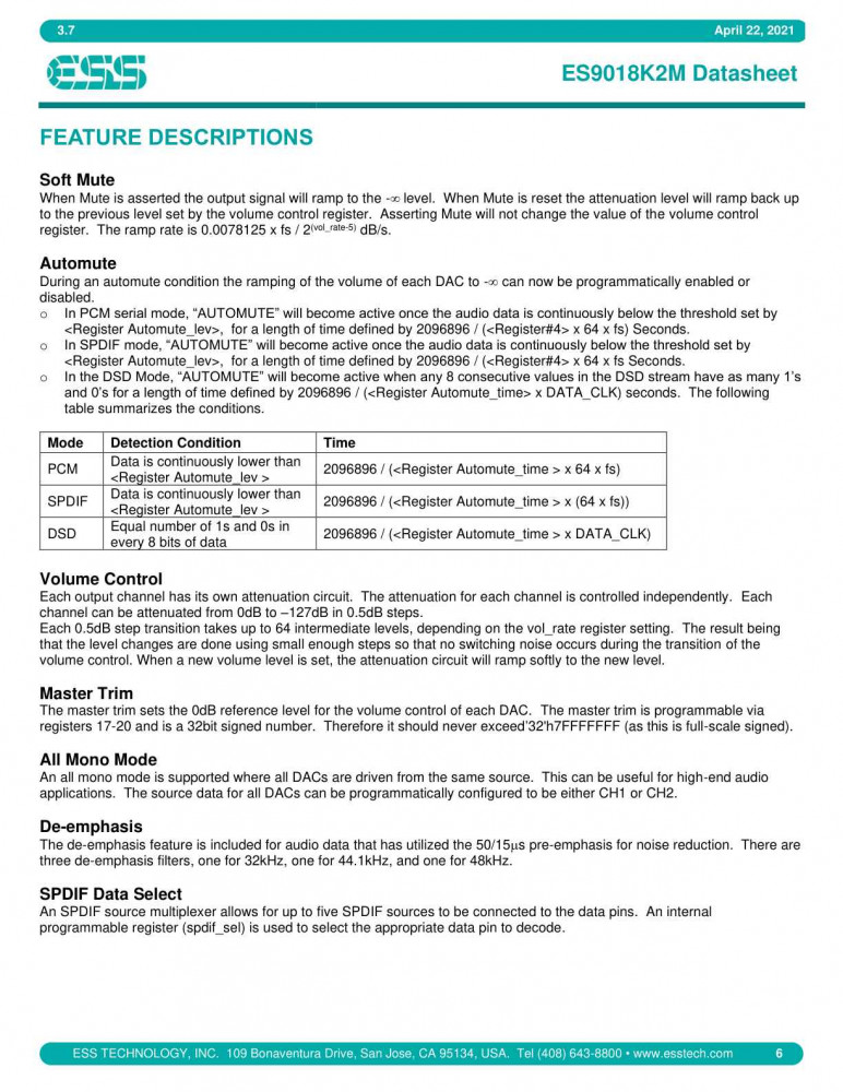 ES9018K2M document page 6