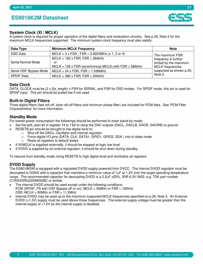 ES9018K2M document page 7