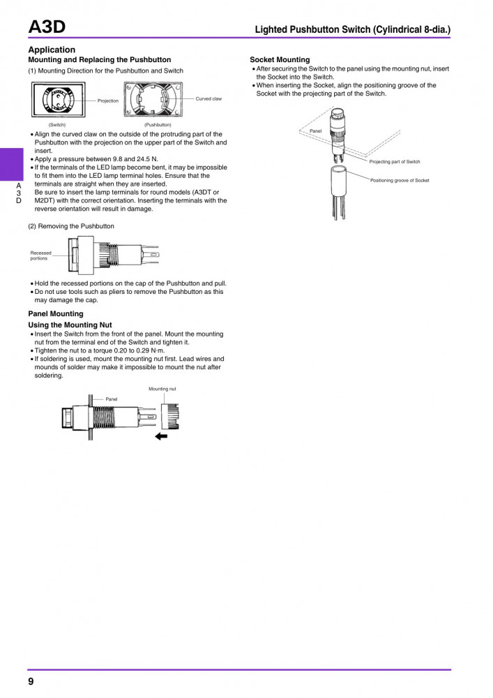 A3DA-500W technical document page 9