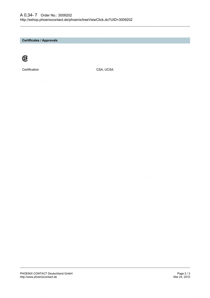 Phoenix Contact 3009202 technical document page 2