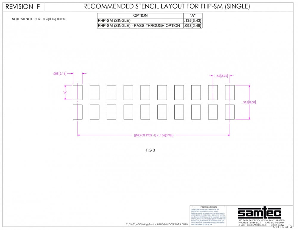 Samtec FHP-06-02-T-S drawing page 3