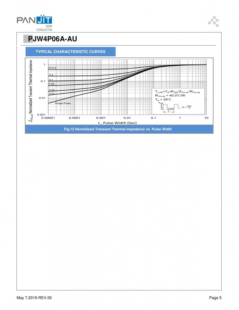 PJW4P06A-AU datasheet page 5
